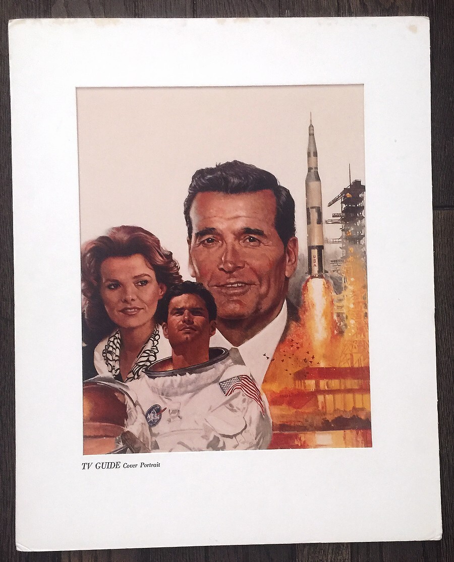 TV GUIDE Cover Portrait 1988 Cast Mini Series SPACE James Garner + 2 ...