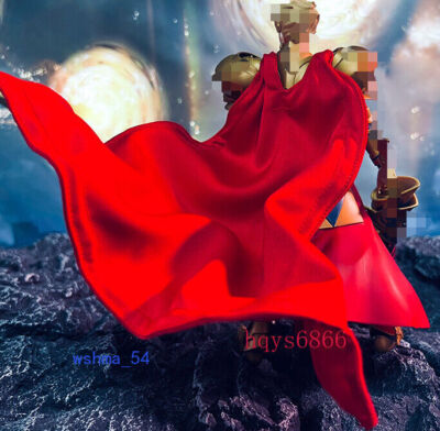 Custom 1/12 Scale Red Wired Cape Cloak Modelfor 6" Figma SHF Action ...