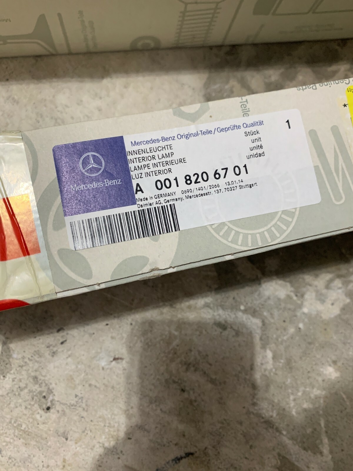 NEW OEM Genuine Mercedes-Benz Interior Lights Ceiling Light Lighting ...