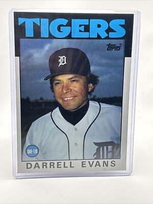 1986 Topps Super Darrell Evans Baseball Card #21 NM-Mint FREE SHIPPING ...