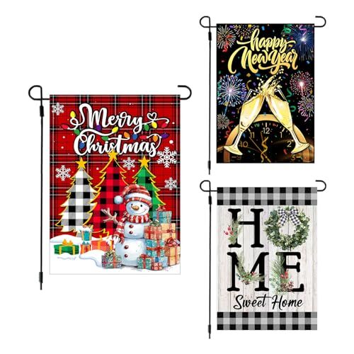 Christmas Yard Flags Cardinal Christmas Garden Flag, Personalized