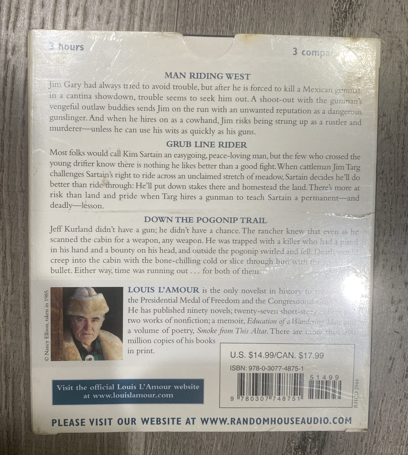 Man Riding West/Grub Line Rider/down the Pogonip Trail by Louis L'Amour ...