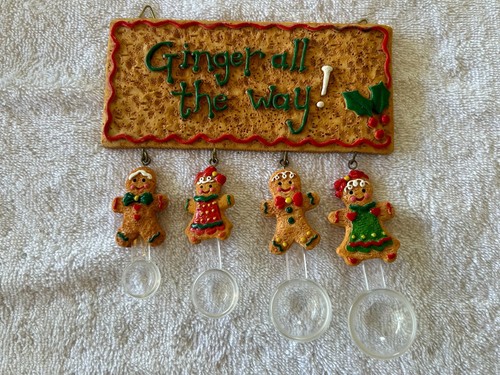Gingerbread Set of Four Measuring Spoons Hanging Plaque | eBay