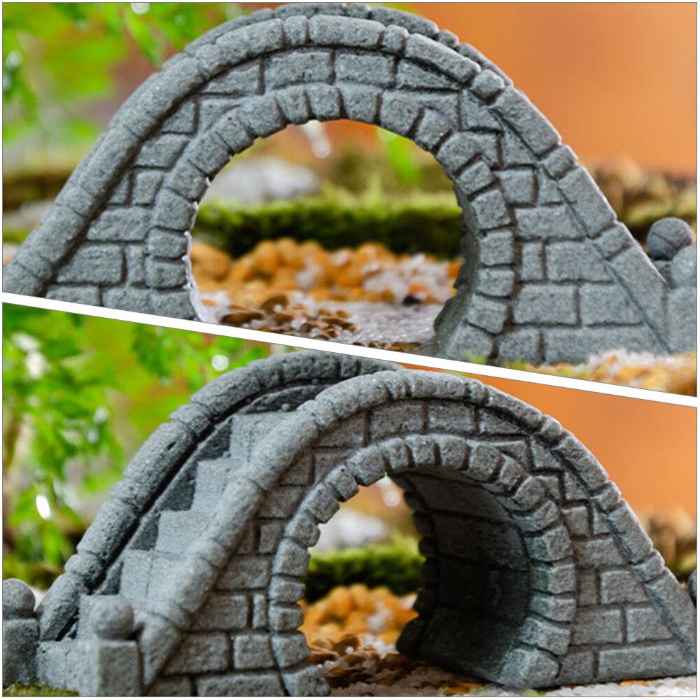 Fish Tank Bridge Decor Fall outside Aquarium Decoration Small Toy Room ...