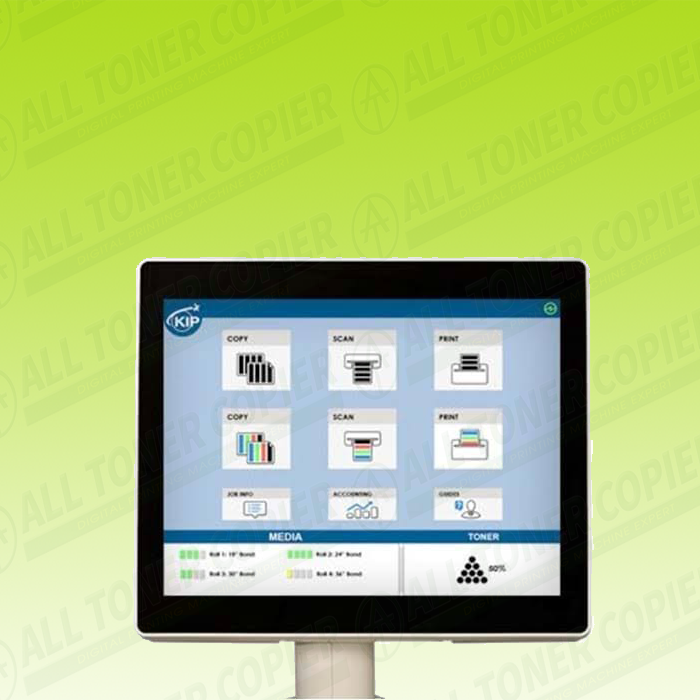 KIP 7170K 2-Roll BW 36" Wide Large Format Inkjet Printer Copier Scan ...