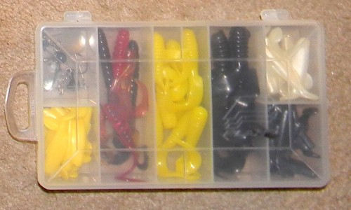 Plano 3449 Panfish/Bass Kit - Box, Shad Tails,Twister Tails,Jig Heads ...