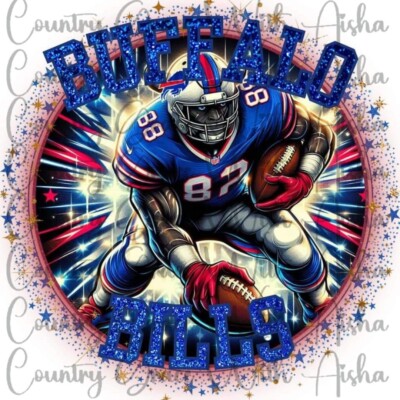 Sublimation Transfer Buffalo Bills Football Ready To Press Heat ...