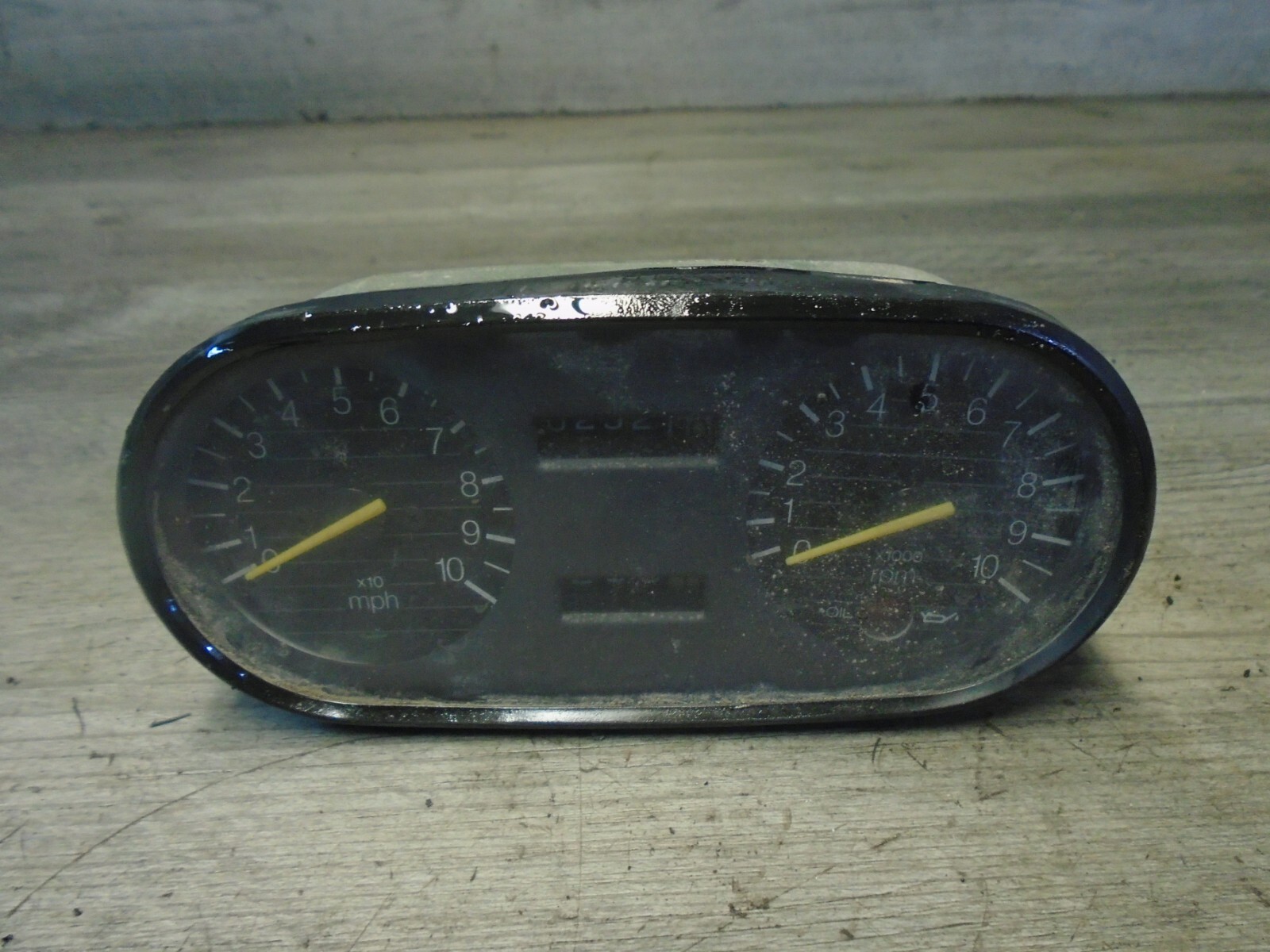 83 1983 Yamaha SRV 535 540 Snowmobile Engine RPM MPH Gauges Speedometer ...