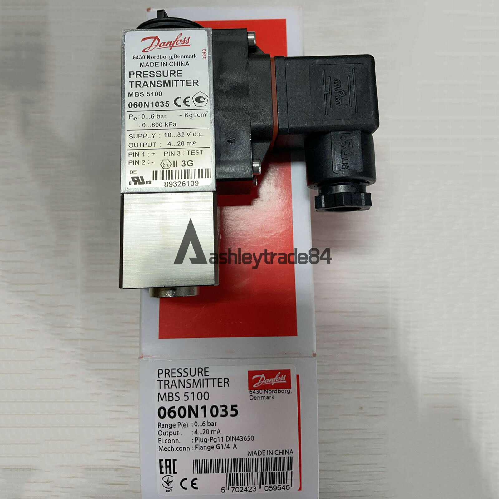 1PCS New Danfoss MBS5100 Pressure Transmitter 060N1035 In Box | eBay