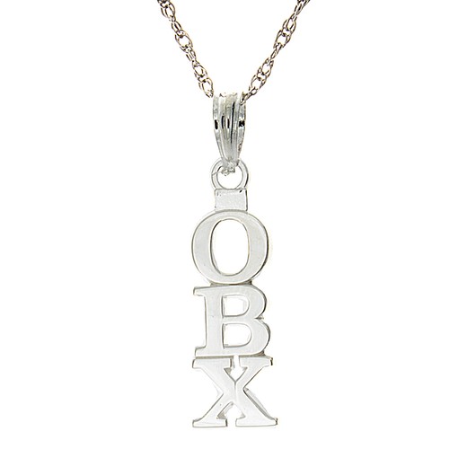 925 Sterling Silver Travel Charm Pendant, OBX (Outer Banks) with 18 ...