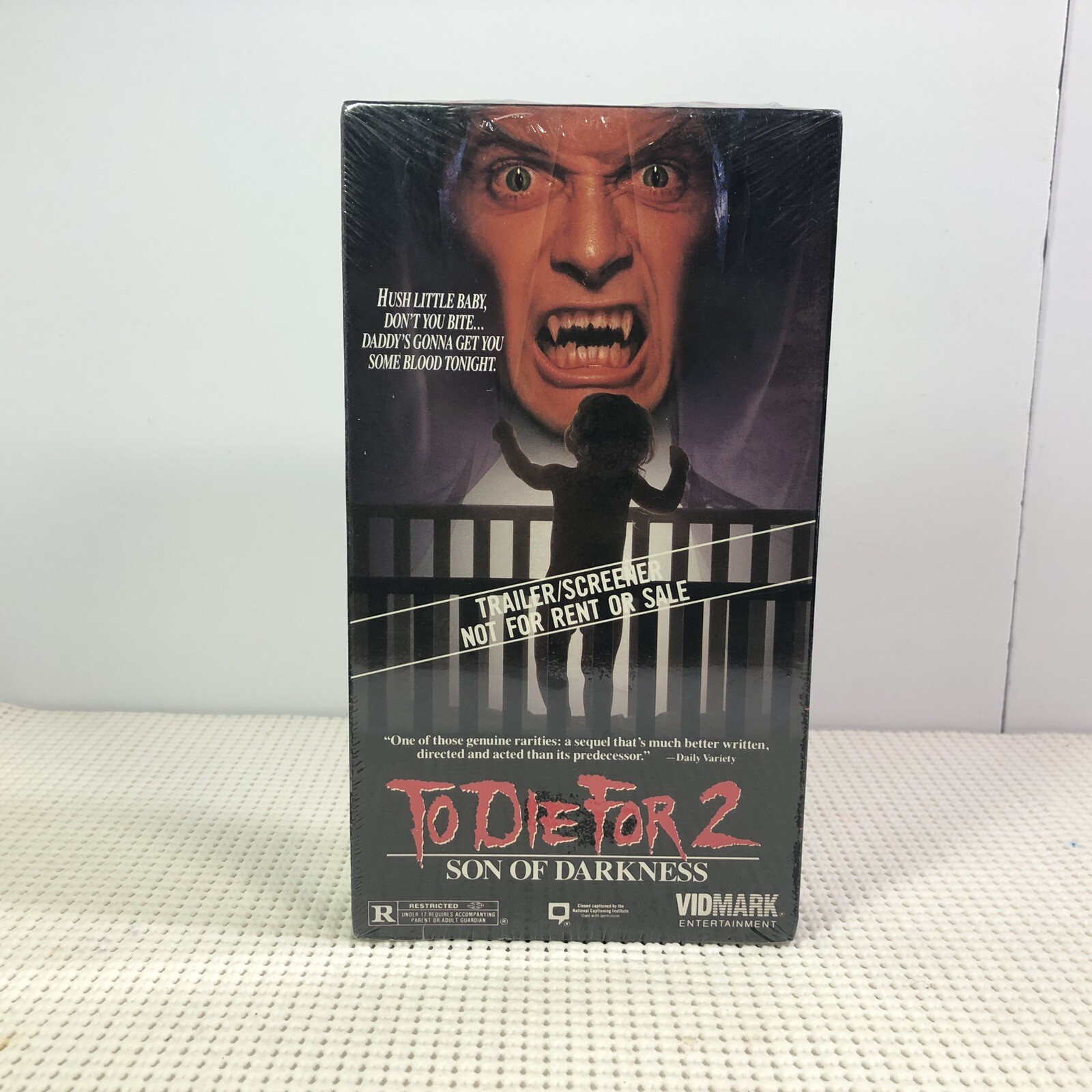 To Die For 2 : Son Of Darkness (VHS, 1991) Screener Sealed Vampire ...
