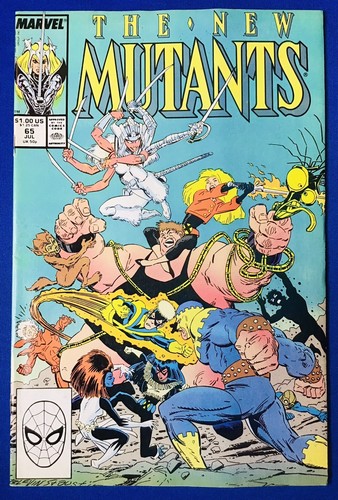 The New Mutants #65 (1988) Forge & Freedom Force APP; Marvel Comics; FN ...