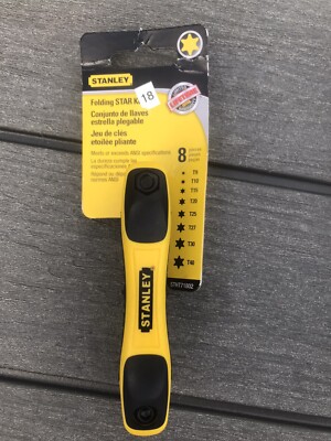 New STANLEY Folding Star Hex Key Set, 8-Piece hexkey t 9.10,15,20,25,27 ...