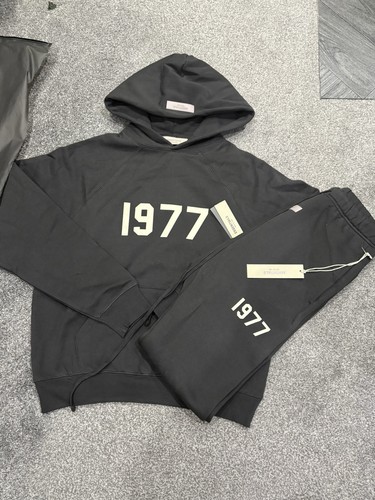 Essentials 1977 Black Oatmeal Tracksuit Size XS | eBay UK