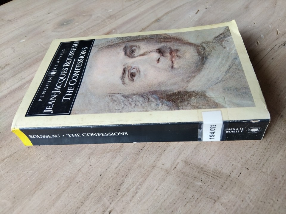 The Confessions of Jean-Jacques Rousseau Rousseau, Jean- Penguin, EX ...