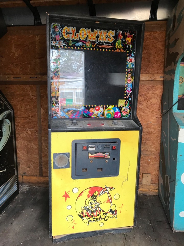 Vintage Midway Clowns Arcade, Super RARE Coin operated video game, all ...