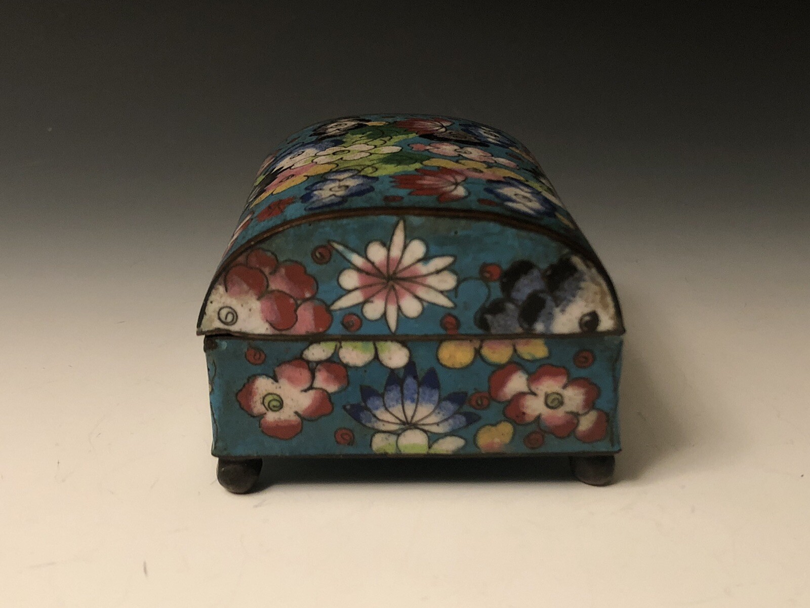 Antique Chinese Cloisonne Enamel Small Box | eBay