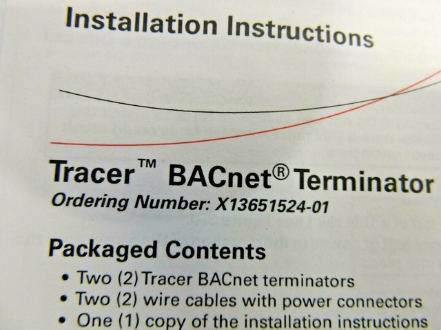 trane tracer BACnet Terminator X13651524010 for sale online | eBay