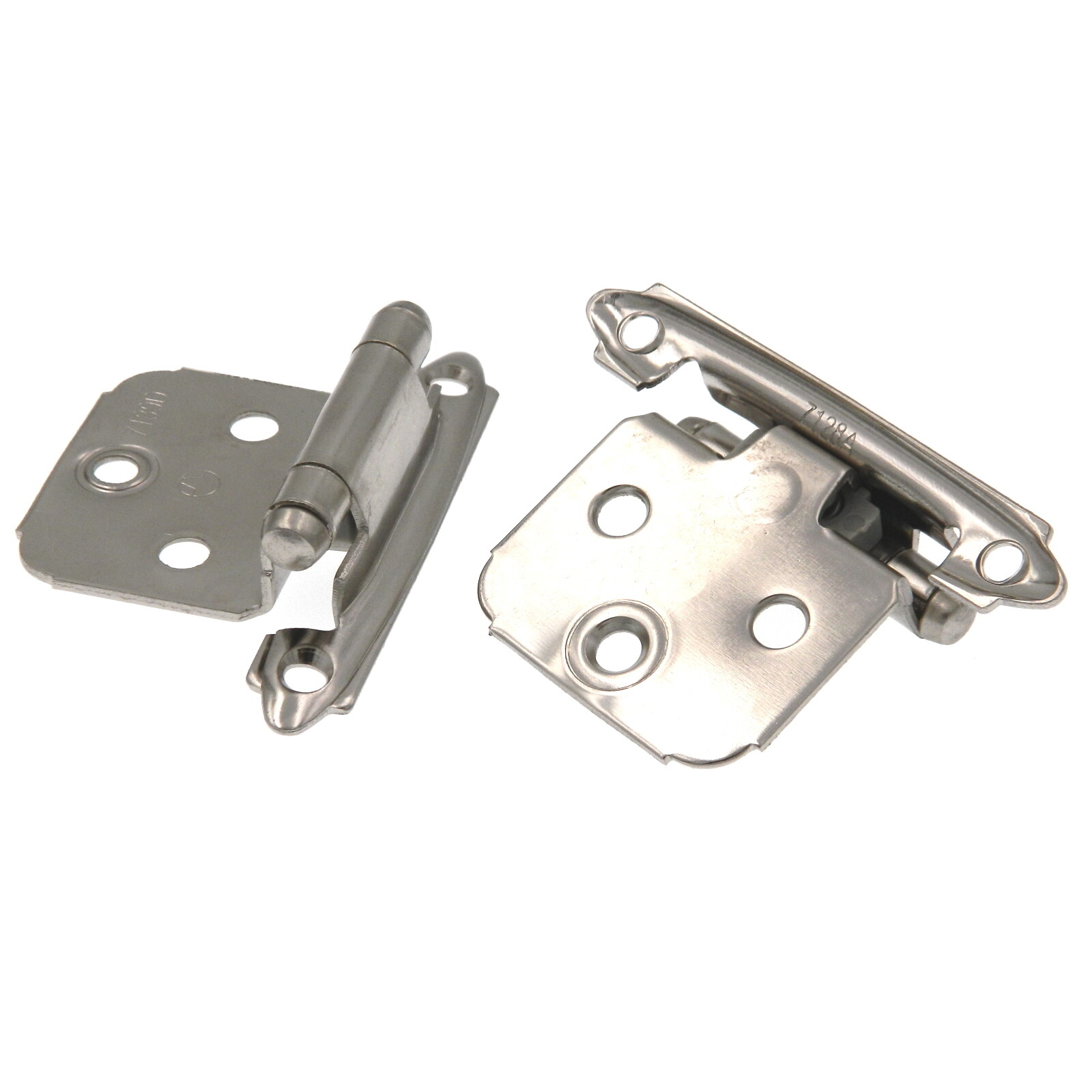 Surface Hinges Pair Allison 69201 Silver Kitchen Cabinet Door Cupboard ...