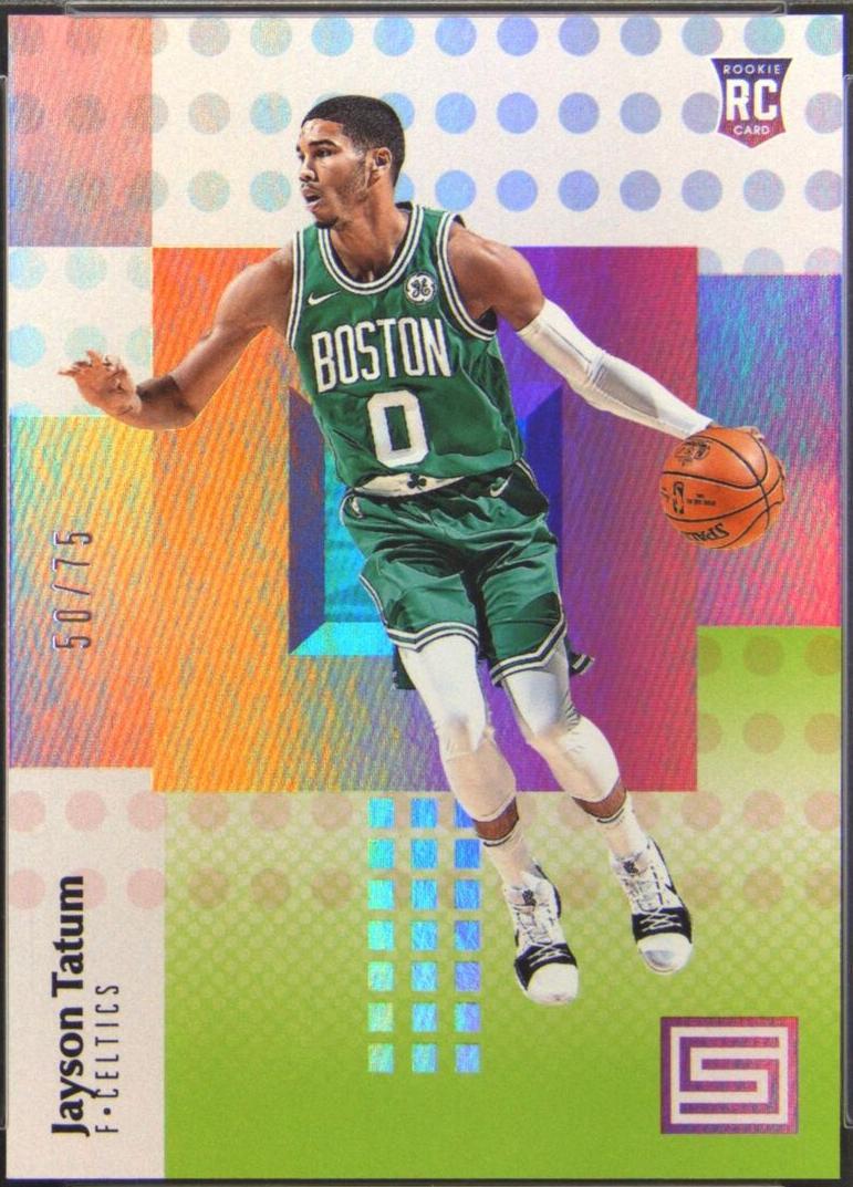 2017-18 Panini Status - Rookies Jayson Tatum #128 Green /75 (RC) for ...
