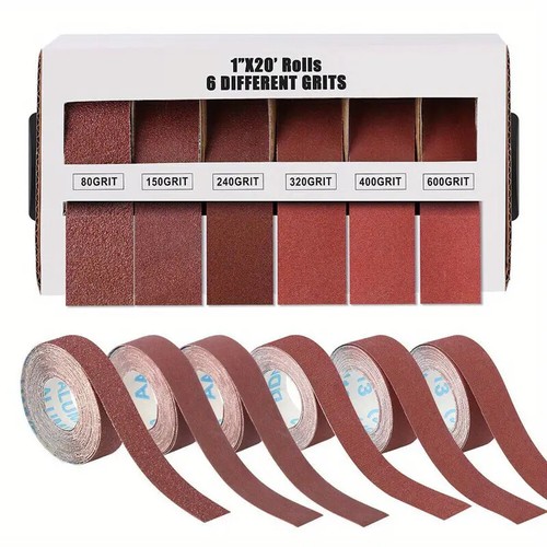 Emery Cloth Roll 6 Grits Abrasive Sand Paper80#150#240#320#400#600 Grit ...