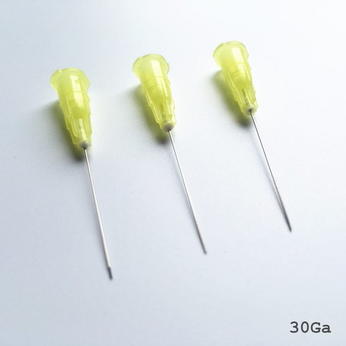 100pcs Dental 30GA Plain Ends Notched tips Irrigation needle tip Endo ...