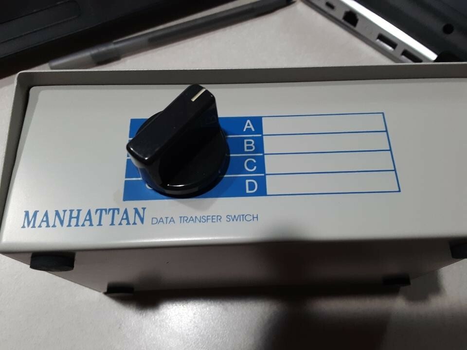 Manhattan Data Transfer Switch Box Manual AB2 Position Computer PC | eBay