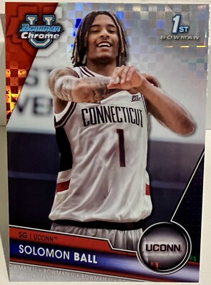 2023-24 Bowman Chrome U #89 Solomon Ball X-Fractor UCONN Huskies | eBay