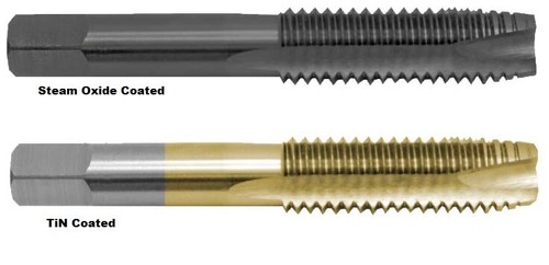 1"-12 Coated Spiral Pointed Tap, High Speed Steel, Ground Thread, USA ...