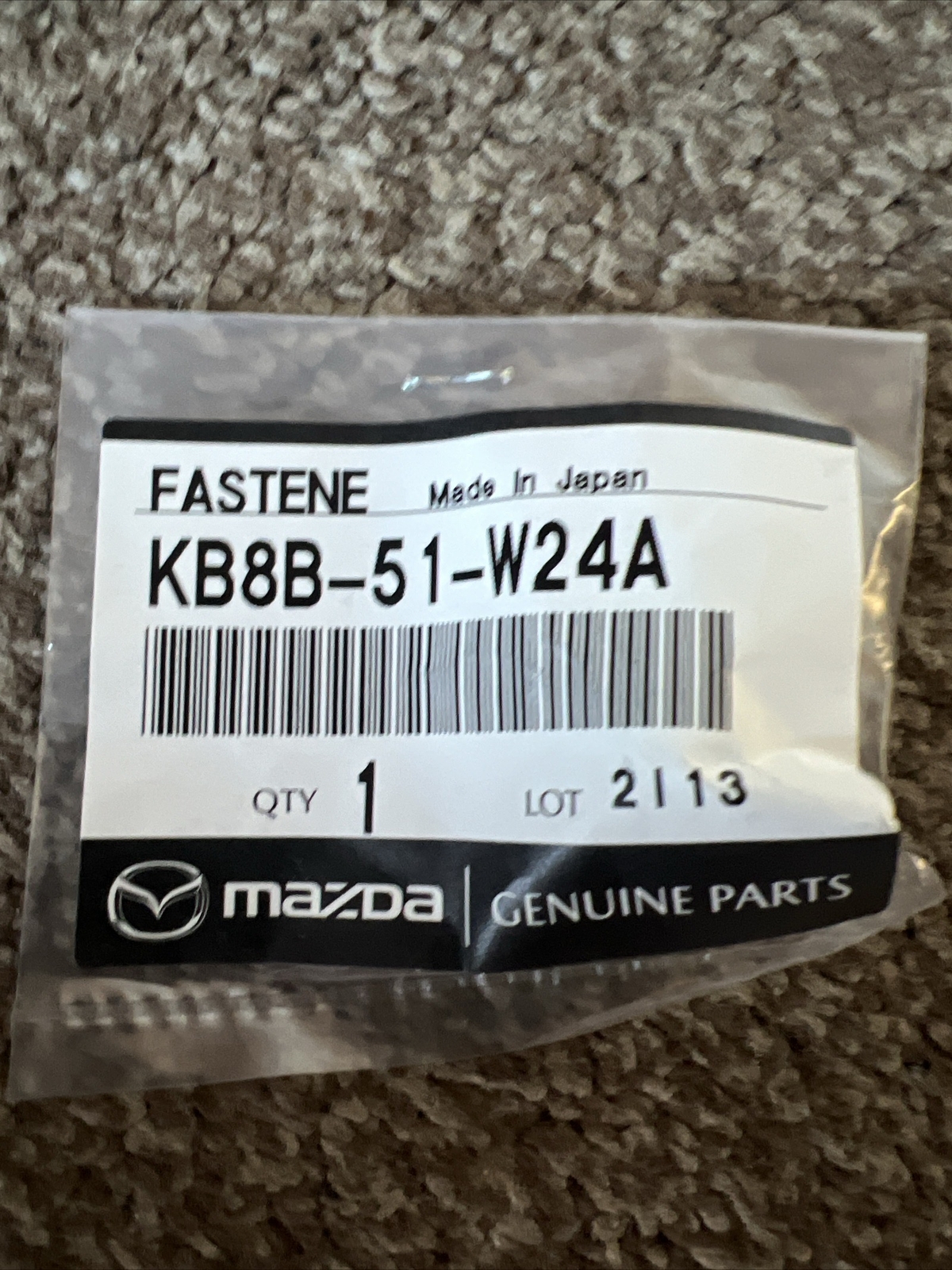 Genuine Mazda Wheel Opening Molding Retainer Clip KB8B-51-W24A | eBay