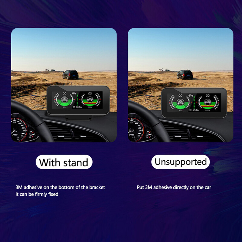 Car Digital Inclinometer M50 HUD Angle Slope Meter for Off-Road SUV ...