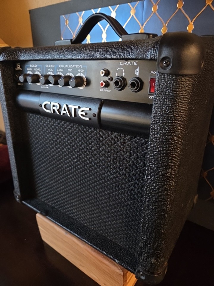 Crate GT15 15W 1x8 Electric Guitar Combo Practice Amplifier 14 Day ...