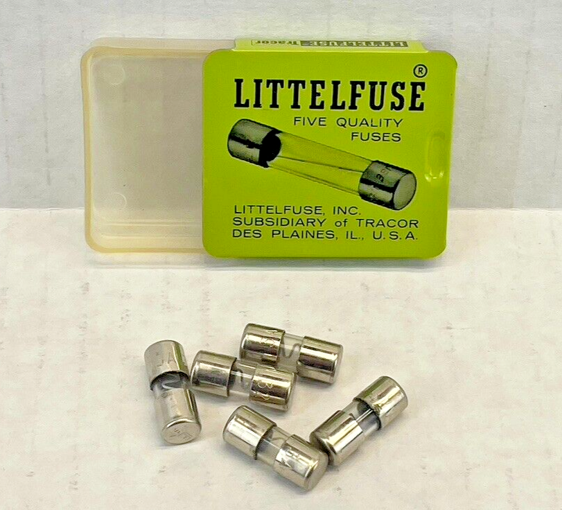 3 Amp Littelfuse AGA3 Glass Tube Type Fuse NOS USA - Pack of 5 FUSES | eBay