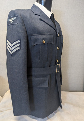 112R / 44" Chest RAF No1 Dress Uniform Jacket Sgt Sergeant RAFAC CCF ...