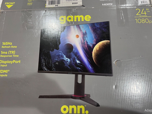 onn. 24" FHD (1920 x 1080p) 165hz 1ms Adaptive Sync Gaming Monitor with ...