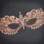Lace Masquerade Mask, RHINESTONES LACE Mask for Women LM0601 Rose Gold ...