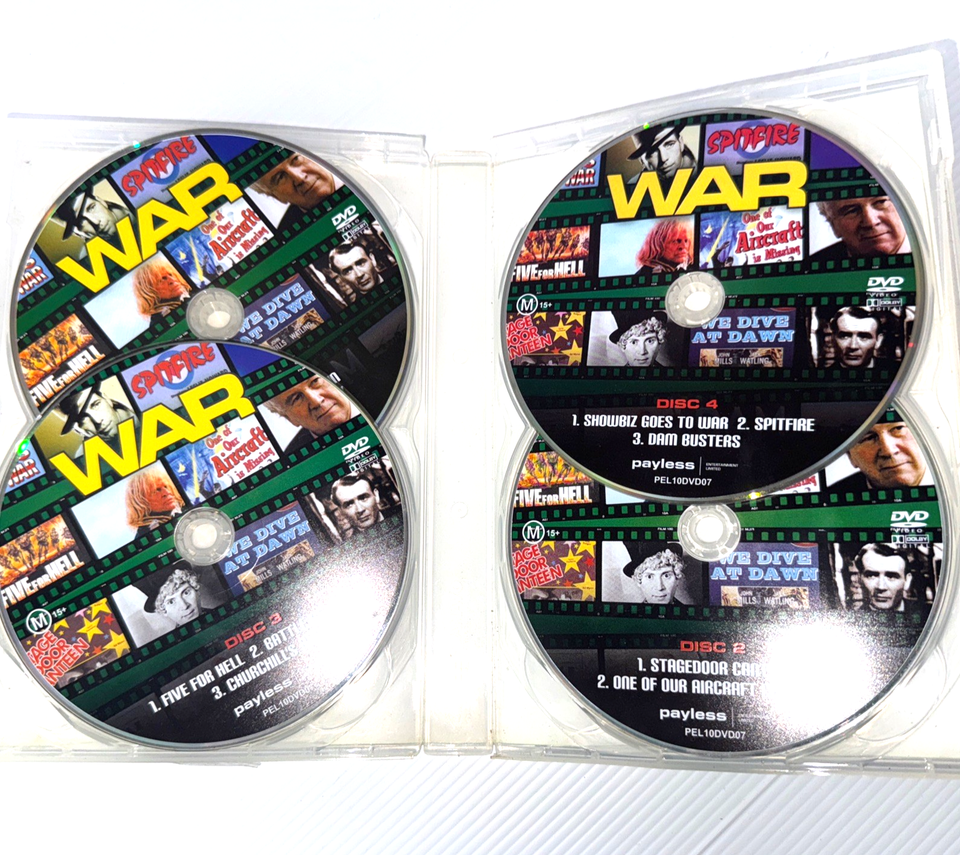 War DVDS - 10 Movie Value Pack PLUS Two Bonus War Dvd's - Total 12 War ...