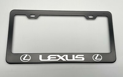 Lexus Laser Engraved License Plate Frame Black Heavy Duty Stainless ...