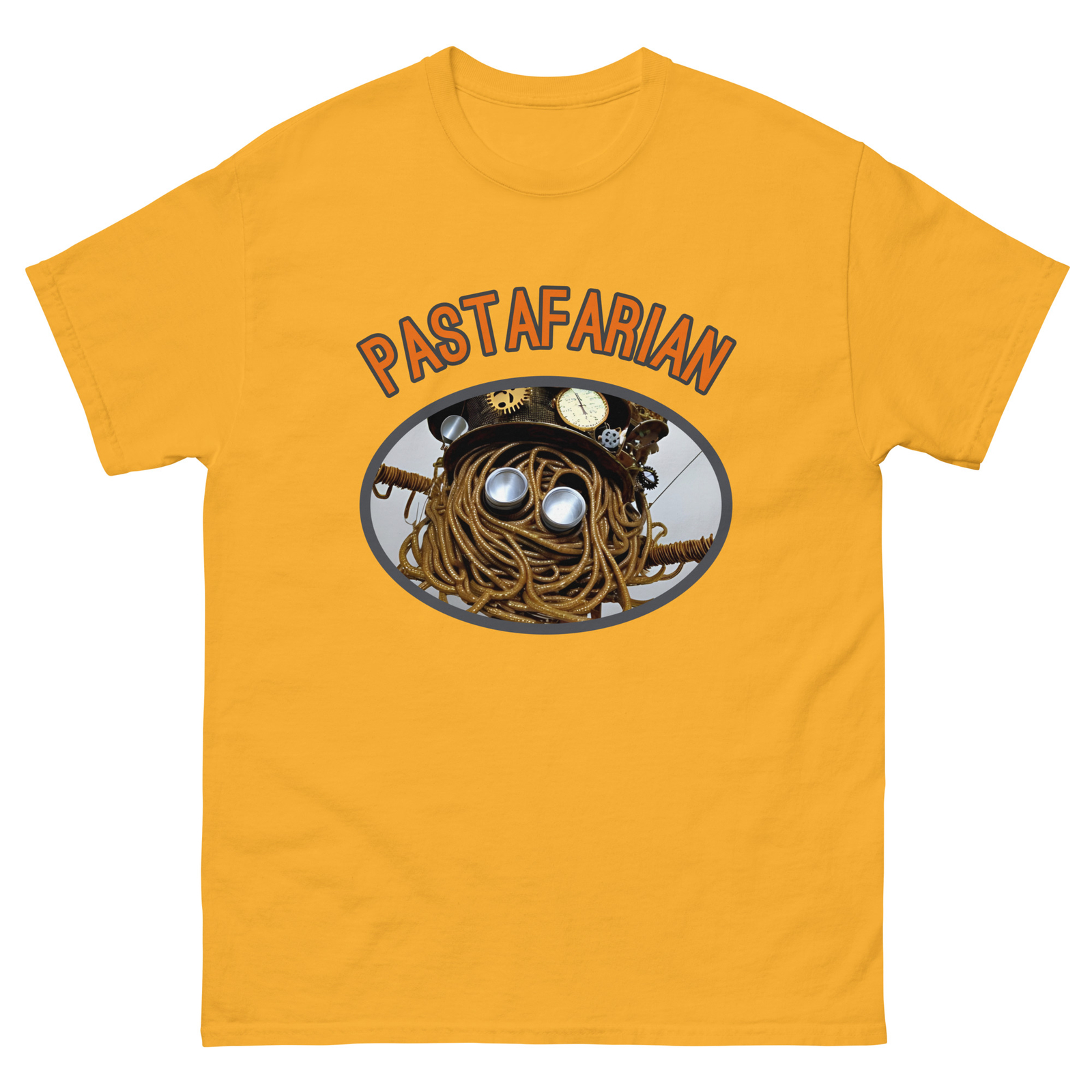 "Steampunk Pastafarian" Men's classic tee Giant Spaghetti Monster ...