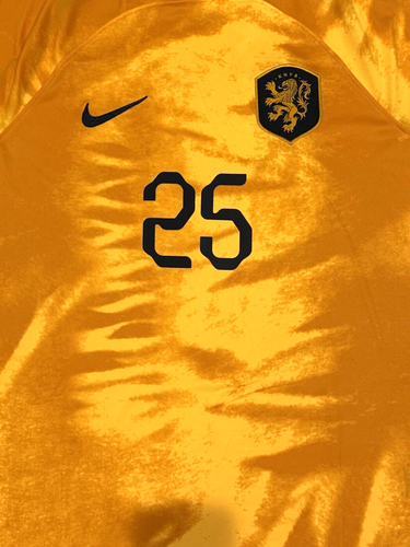 2022/23 Netherlands Home Jersey #25 Xavi Simons Medium Long Sleeve ...