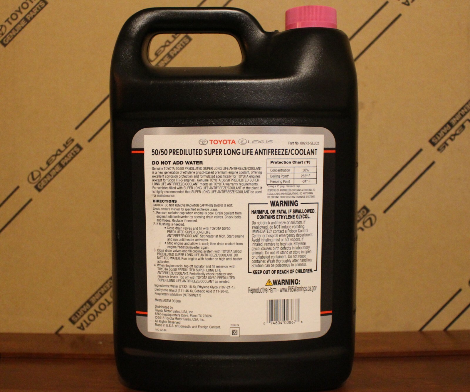 Toyota/Lexus Super Long Life Antifreeze Pink Coolant (Fast Shipping) | eBay