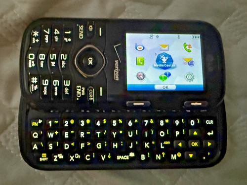LG VN250 Cosmos Verizon BLACK Cell Phone 1.3 MP Slider Qwerty C330 ...