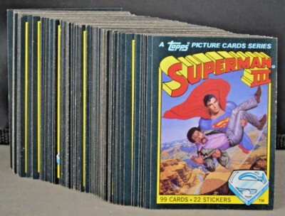 1983 Topps Superman III DC Comics Card Set 1-99 No Stickers 092722MGL4 ...