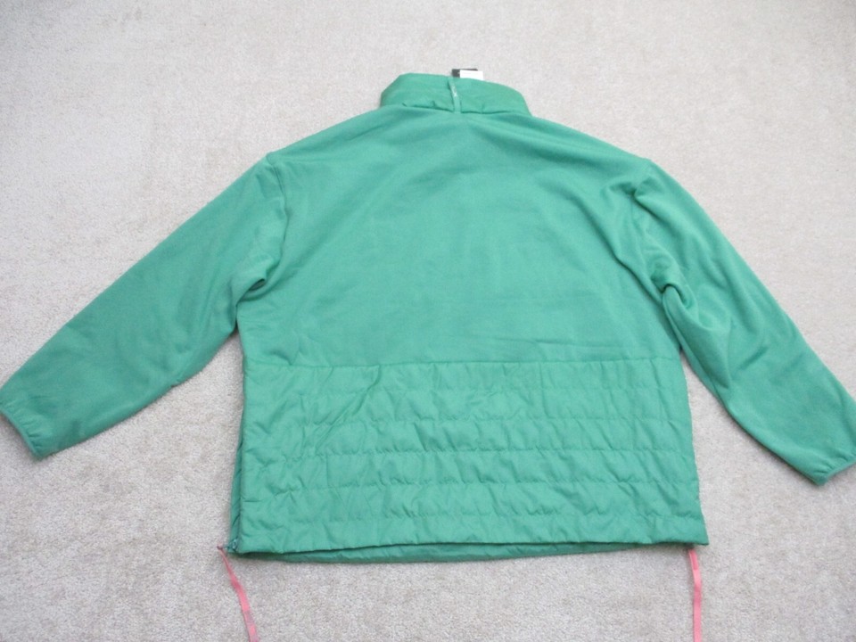 RLX Ralph Lauren Women's XL Golf Jacket Quilted Panel Hybrid Pullover ...
