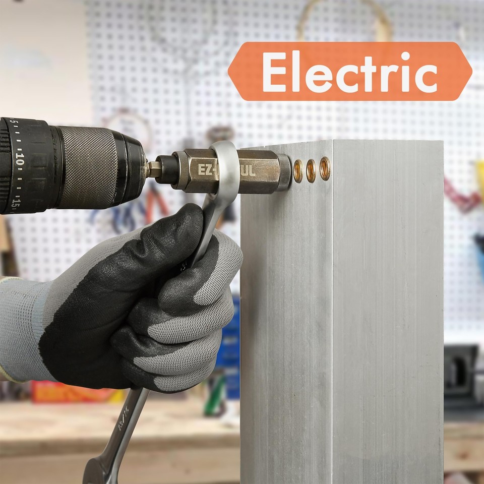 Rivet Nut Installation Tool Set Flat Head Rivnut Threaded Insert Nut ...