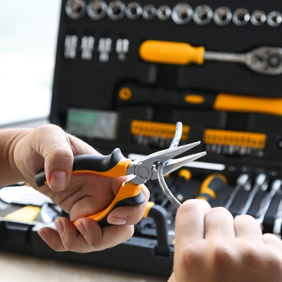 158 Piece Tool Set-General Household Hand Tool Kit,Auto Repair Tool Set ...