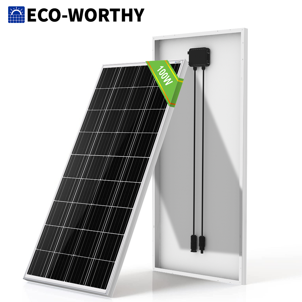 ECO-WORTHY 200W 400W 800W Watt 12V Solar Panel Kit LiFePO4 Battery Home ...