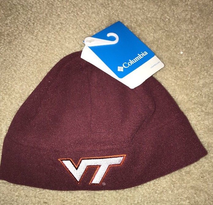 Virginia Tech Hokies Fast Tech Beanie Hat Cap by Columbia NWT S/M ...