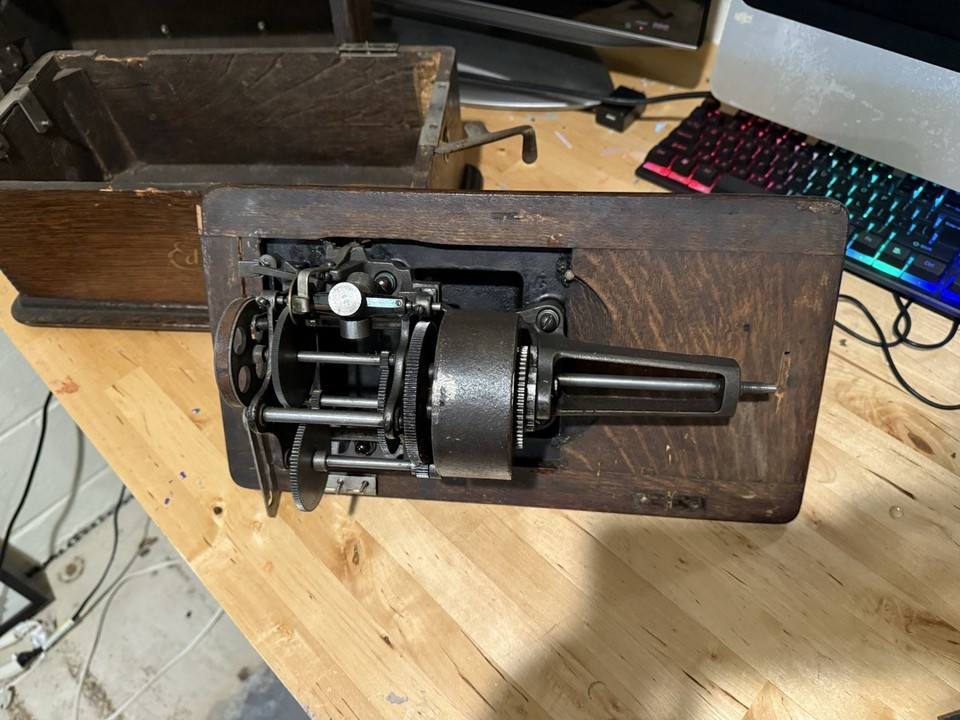 Antique Edison Home Phonograph 1905 Model C Reproducer, Serial #242506 ...