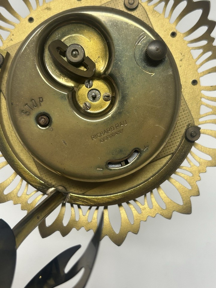 Richard Rau Atlanta Violetta Sunflower Mechanical Clock Made In Germany ...